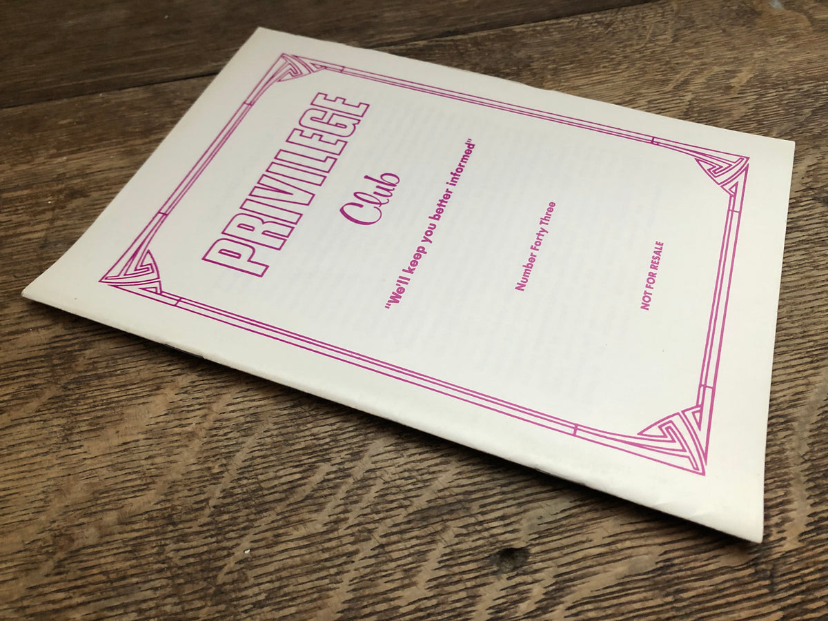 Privilege Club No 43 – Vintage Magazine Company